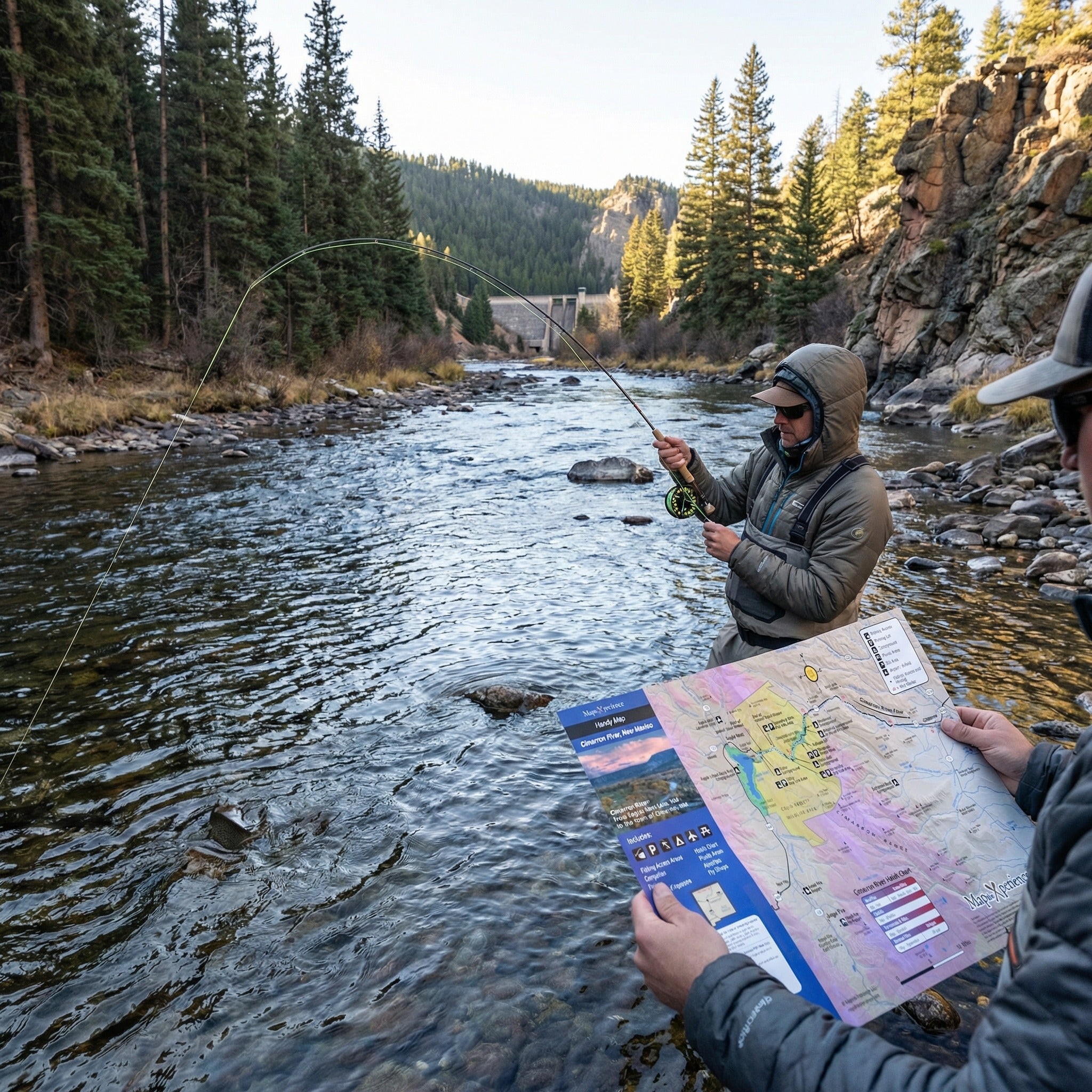 Cimarron River New Mexico Fly Fishing Map | Public Access Guide ...