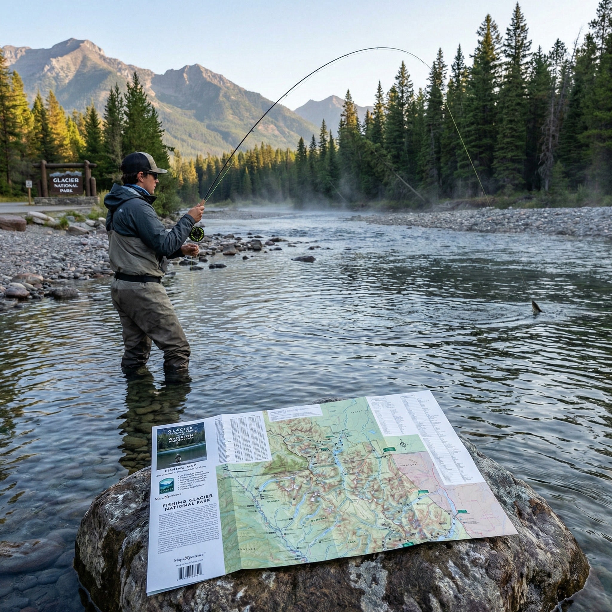 Glacier National Park Fishing Map | Access Guide – Mammoth Nation